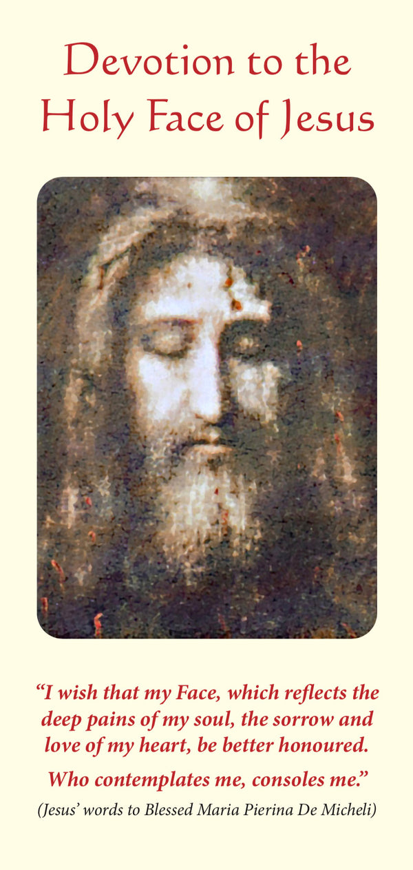 Leaflet: Devotion to the Holy Face of Jesus - Divine Mercy Publications ...