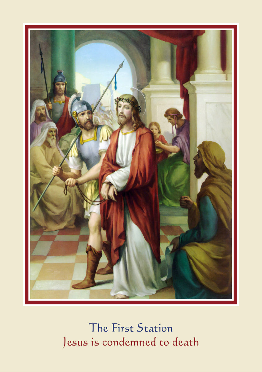 Pictures: Fourteen (14) Stations of the Cross Set - Divine Mercy ...