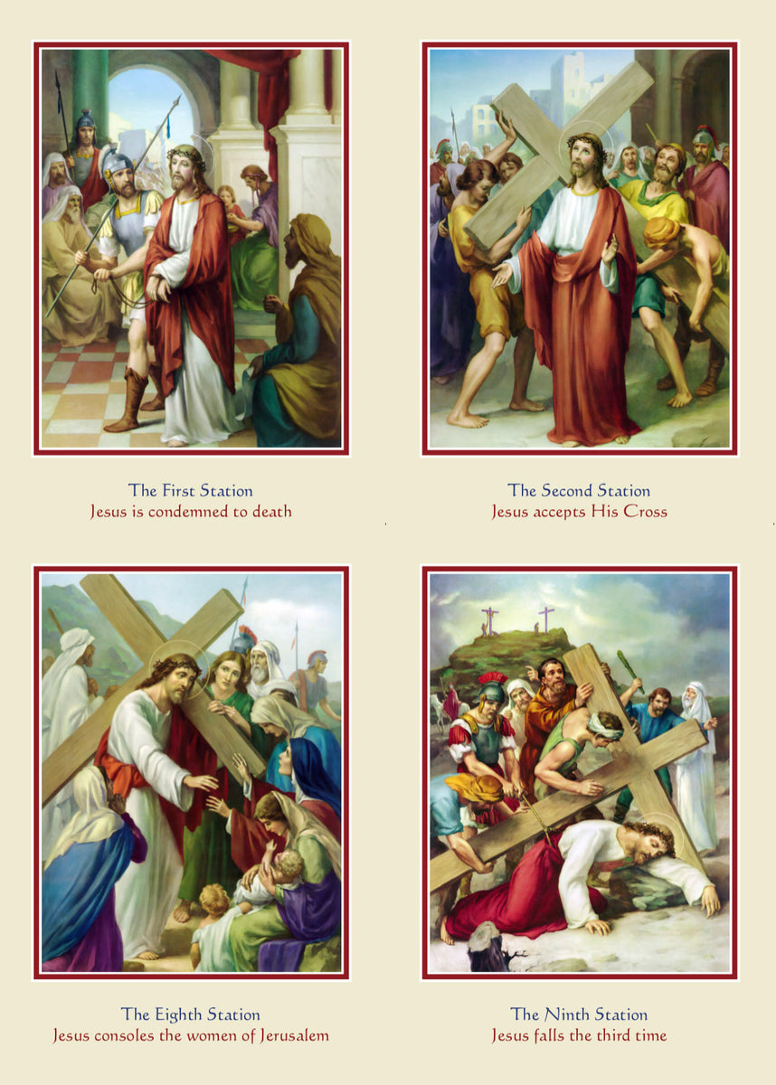 Pictures: Fourteen (14) Stations of the Cross Set - Divine Mercy ...