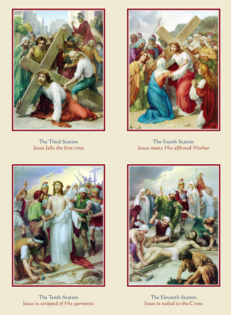 Pictures: Fourteen (14) Stations of the Cross Set - Divine Mercy ...