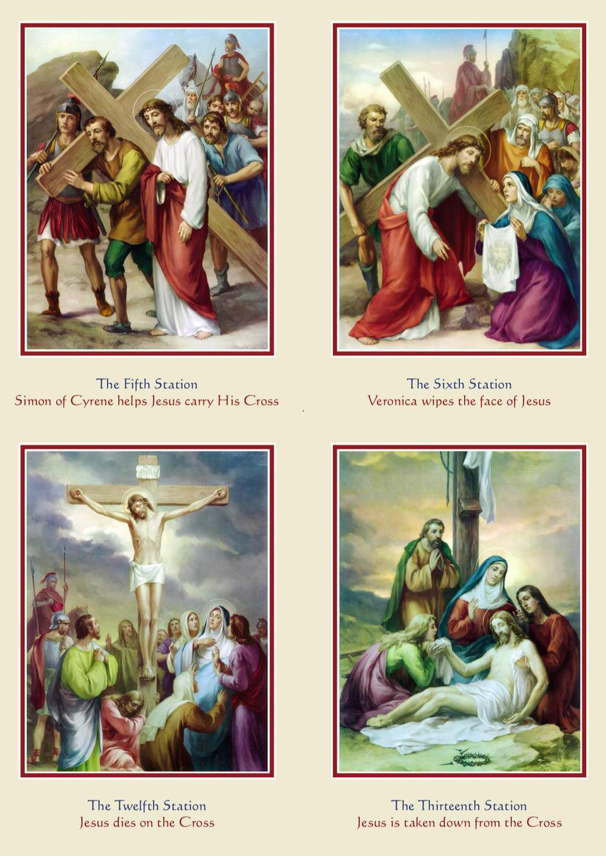 Pictures: Fourteen (14) Stations of the Cross Set - Divine Mercy ...