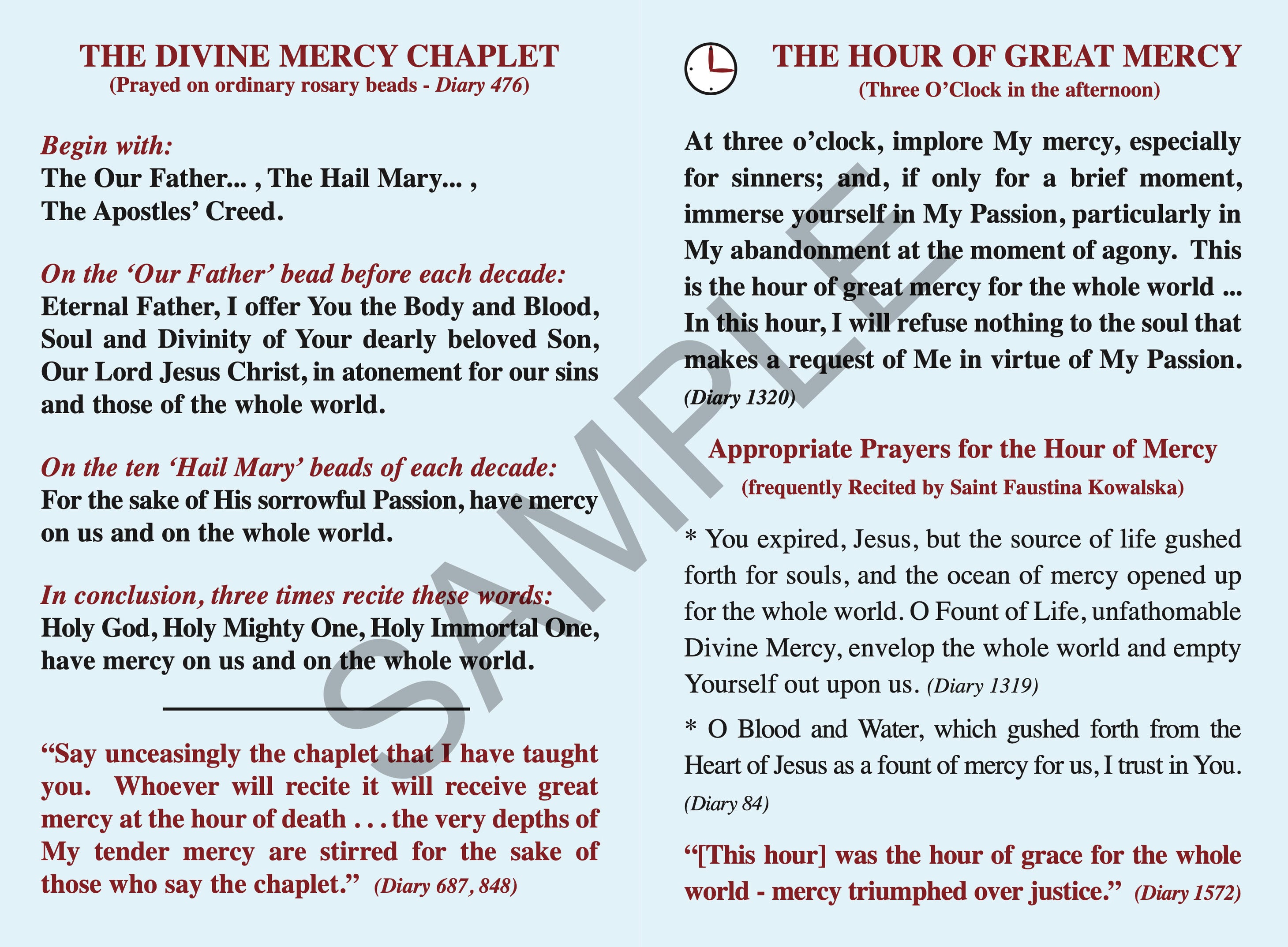 Devotional Prayers of Divine Mercy - Divine Mercy Publications Pty. Ltd.