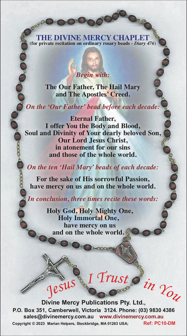 The Divine Mercy Chaplet (Rosary) - Divine Mercy Publications Pty. Ltd.