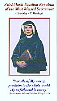 Leaflet: Saint Maria Faustina Kowalska - Divine Mercy Publications Pty ...
