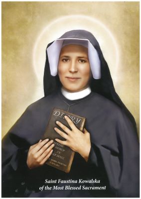 Saint Faustina Kowalska Magnet (Small) - Divine Mercy Publications Pty ...