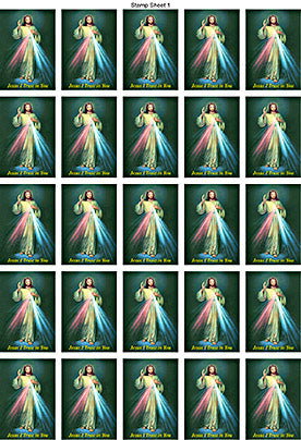 Sticker Stamp Sheet 1 - Divine Mercy Publications Pty. Ltd.